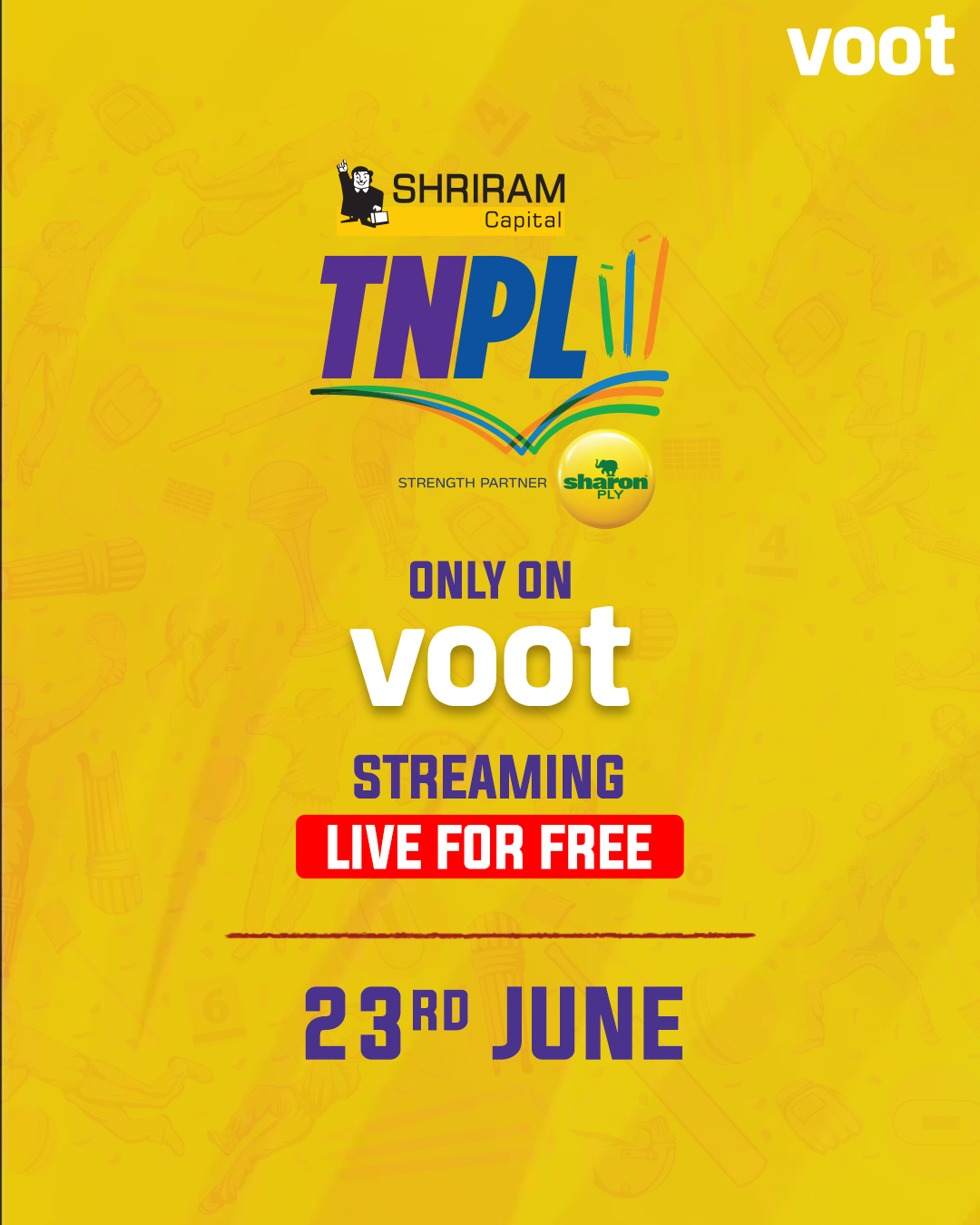 Voot to live stream the Tamil Nadu Premier League - TVW News India